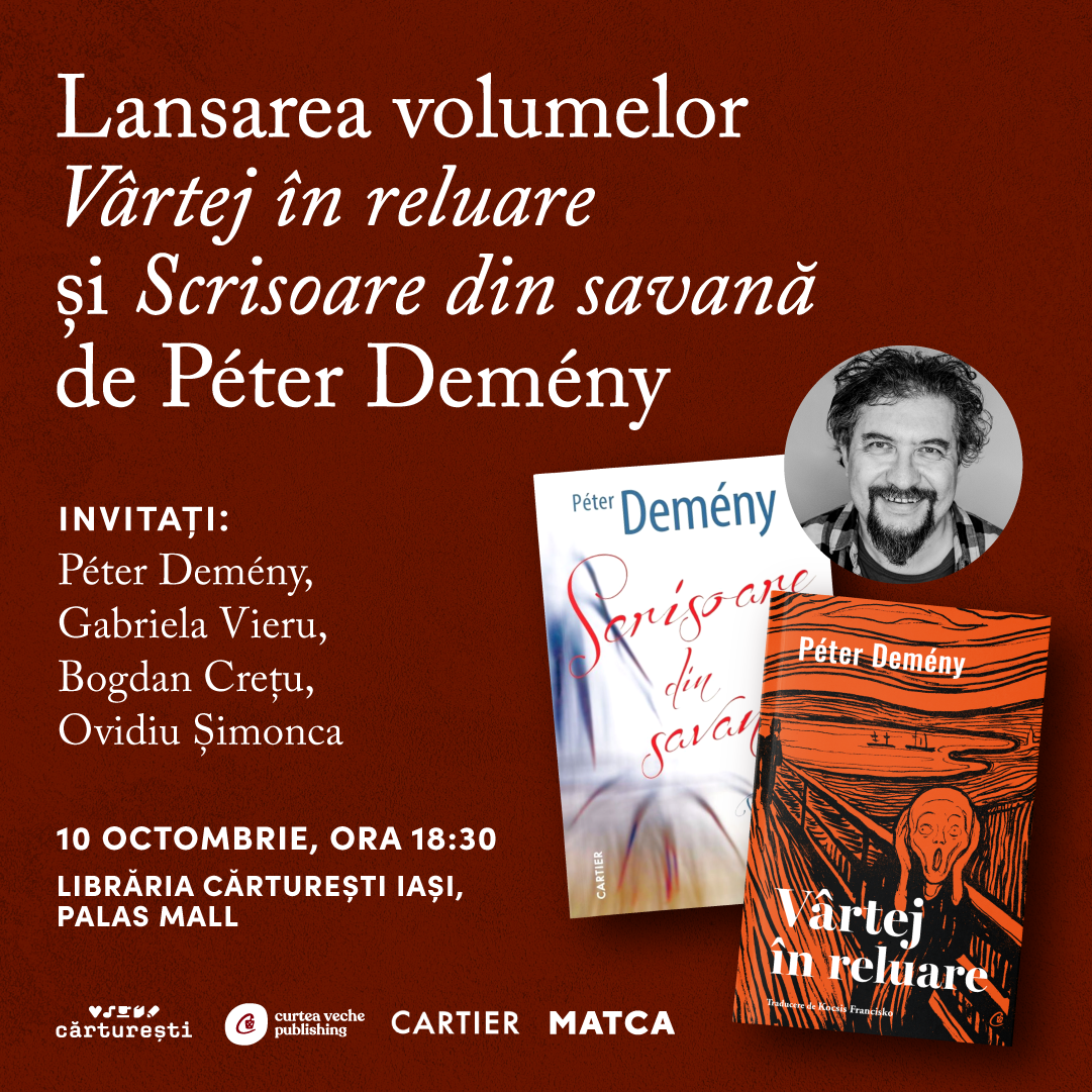 PÉTER DEMÉNY: DUBLĂ LANSARE LA IAȘI ȘI DIALOG CU CITITORII - Blog ...